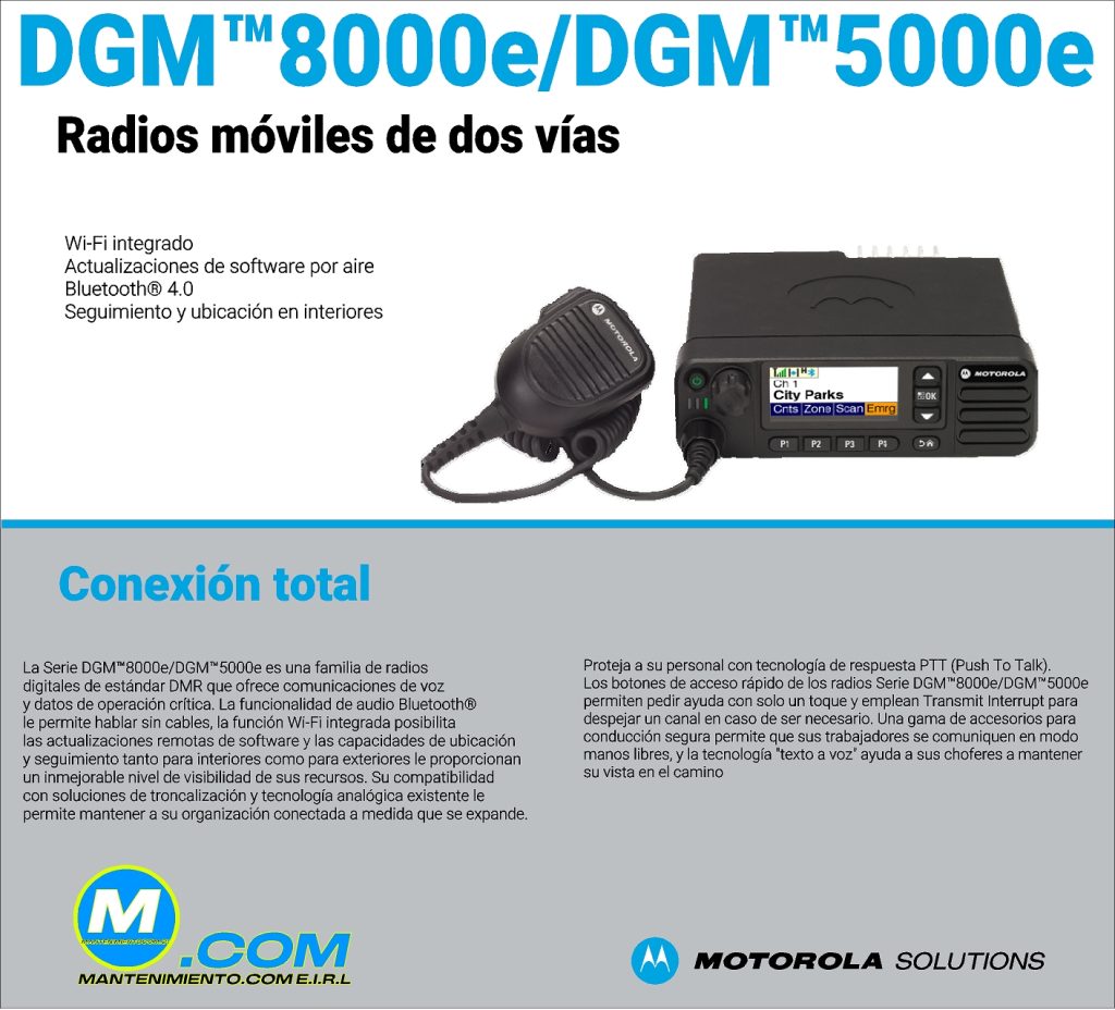 DGM™8000e/DGM™5000e - Mantenimientocom.cl